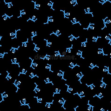 Line Bezier Curve Icon Isolated Seamless Pattern On Black Background Pen Tool Icon Stock Vector