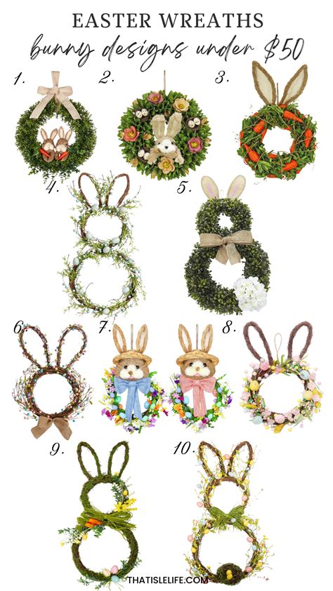 50 Easter Wreaths Thatll Make Your Front Door Stand Out