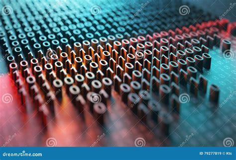 Binary Code Encryption Stock Illustration Illustration Of Binary