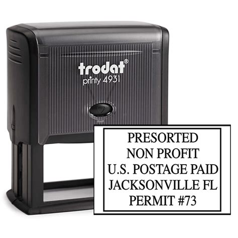 Presorted Postage Paid Rubber Stamp Simply Stamps