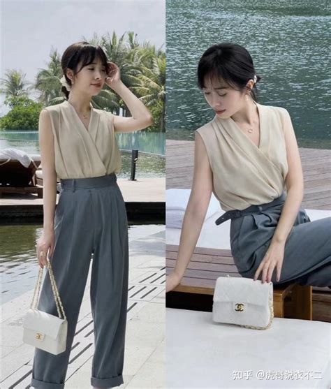 女人到了夏天，一定要准备一件无袖上衣，配裙子配裤子都高级 知乎
