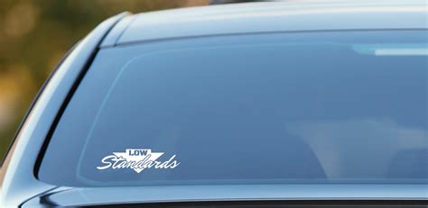 Low Standards Vinyl Decal For Cars Laptops Etc Elysiumology
