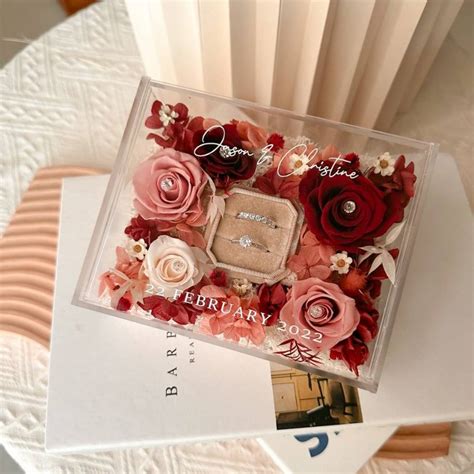 Eternity Preserved Flower Ring Box Tr Singapores Leading Online