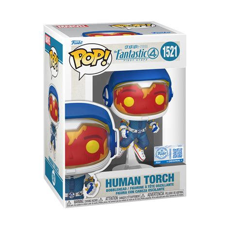Pop Human Torch Space Suit Fantastic Four First Steps Funko