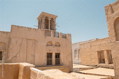 House In Traditional Arabic Architecture With Wind Tower Traditional