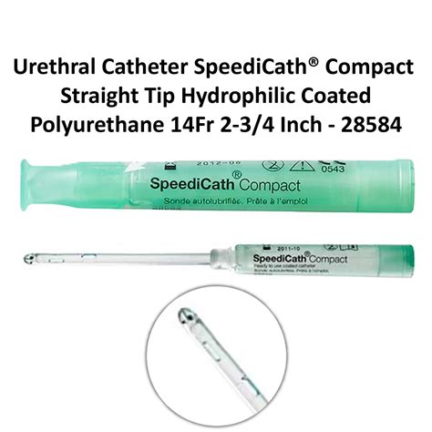Urethral Catheter Self Cath® Straight Tip Soft Uncoated Pvc 10 Fr