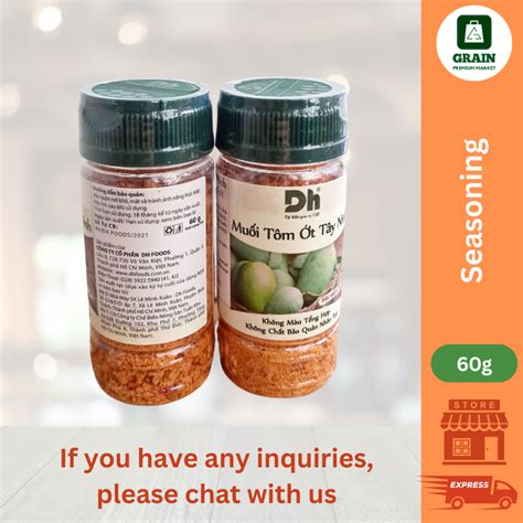 Dh Foods Tay Ninh Shrimp Flavored Chili Salt Mixture 60g Gia Vi Dhfoods Muoi Tom Ot Tay Ninh
