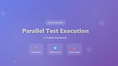 Step By Step Guide Parallel Test Execution In Karate