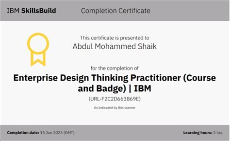 Shaik Abdul Mohammed On Linkedin Ibm Ibmskillsbuild Enterprise Edunetfoundation Edunet