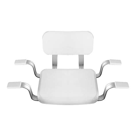 بريمانوفا كرسي حمام كابادوكيا، مصنوع من البلاستيك القوي والمتين، يتميز بظهر مسند، باللونين