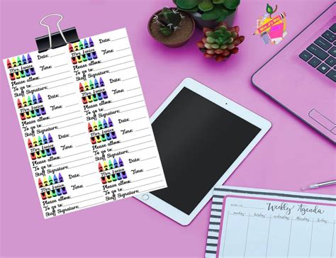 Editable Hall Pass Template Broken Crayons Still Color Hall Pass