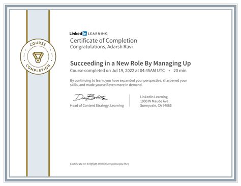 Adarsh Ravi On Linkedin Certificate Of Completion