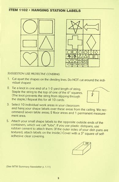 The Making Booklet Instructions For Assembling Math Their Way Materials