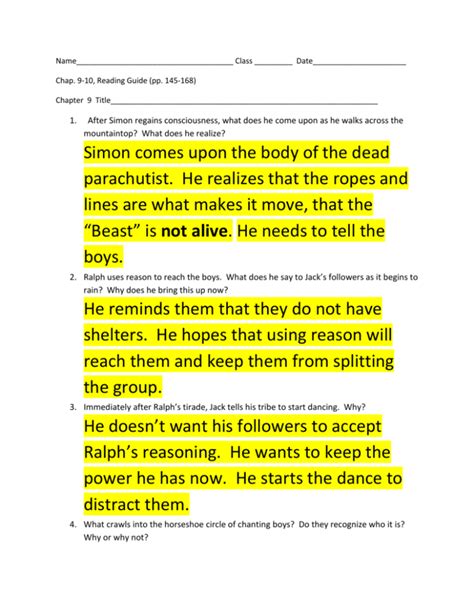 Lord Of The Flies Simon Quotes