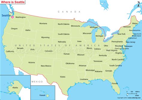 Where Is Seattle Wa Seattle On The Us Map Geography And Facts