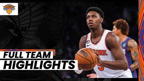 New York Knicks Overtime Thriller At Madison Square Garden Charlotte Hornets Full Game