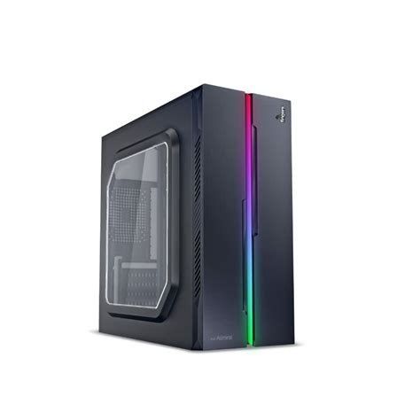 Fingers Rgb Admiral Polycarbonate Computer Case Black Datamation
