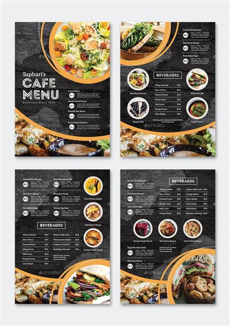 Restaurant Food Menu Template Food Menu Design Food Menu Template