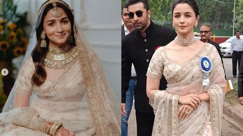 Alia Bhatt Re Wears Her Sabyasachi Wedding Saree For 69th National Film