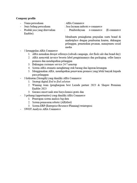 Aha E Commerce Enabler Pdf Bisnis Pengelolaan Keuangan And Uang