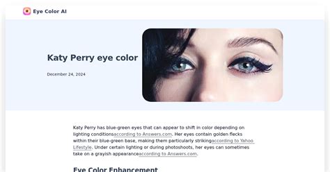 Katy Perry Eye Color