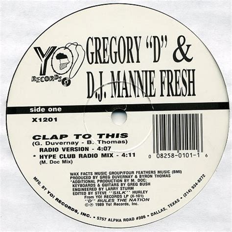 Gregory D And Mannie Fresh Clap To This Reviews Album Of The Year
