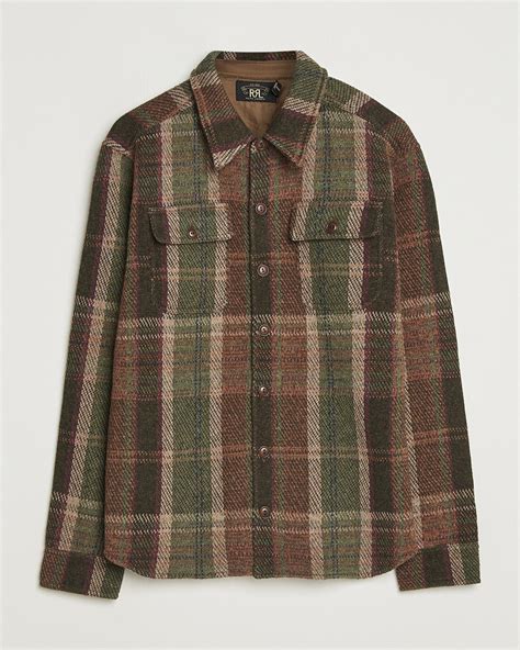 Rrl Matlock Cashmere Shirt Jacket Olive At