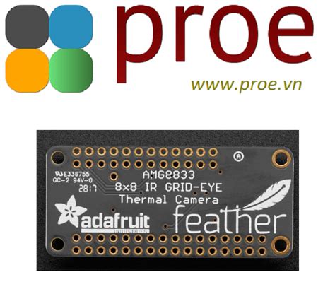 Camera ảnh Nhiệt Adafruit Amg8833 Ir Thermal Camera Featherwing Điện Tử Proe