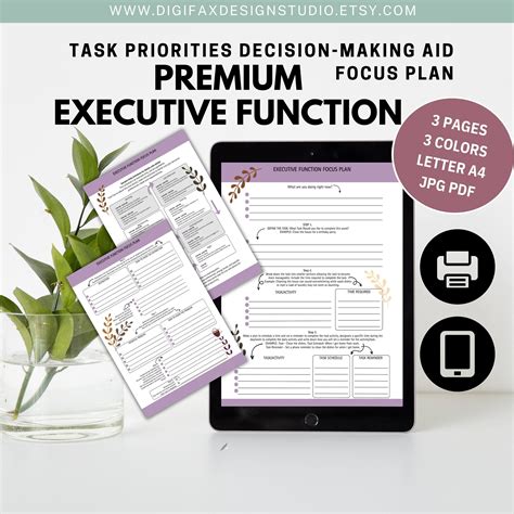 Decision Making Worksheet Making A Decision Aid Premium Executive