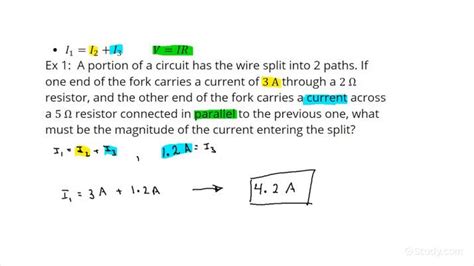 How To Use The Junction Rule To Find The Current Entering A Junction