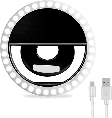 Mini Portable Live Show Beauty Ring Light Selfie 3 Levels Phone Led