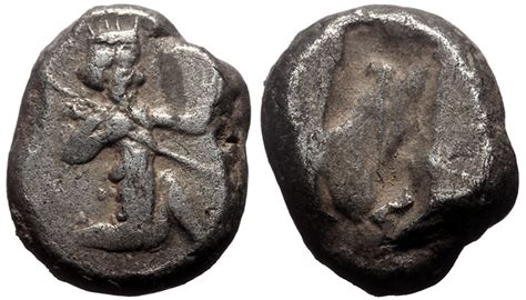 Ancient Persian Silver Coin Achaemenid Empire Time Of Darius I To Xerxes Ii 485 420 Bc