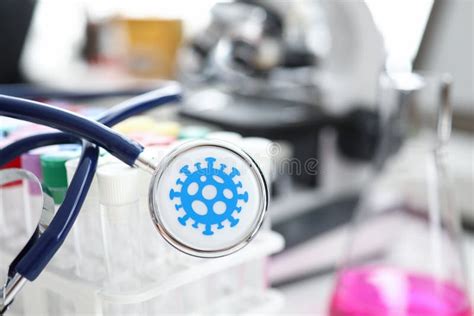 Organism On Medical Stethoscope Stock Image Image Of Cell Medicine