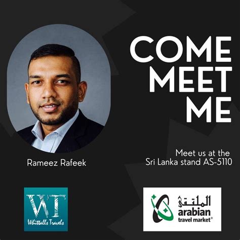 We Are Delighted To Announce That Rameez Rafeek Will Be Representing