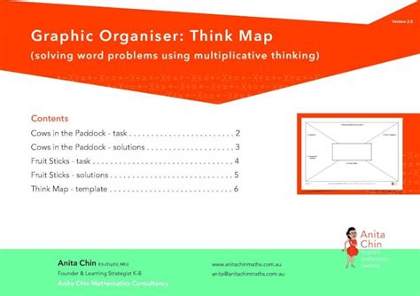 Pdf Version 20 Graphic Organiser Think Mapgraphic Organiser