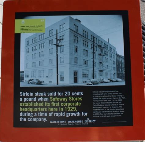 Safeway Stores Corporate Headquarters Historical Marker