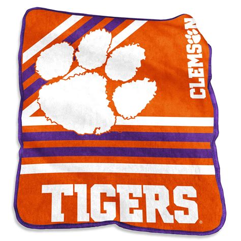 Clemson Tigers 50 X 60 Team Plush Raschel Throw Blanket
