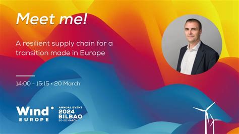 Looking Forward To Speak Later This Week At The Wind Europe Conference