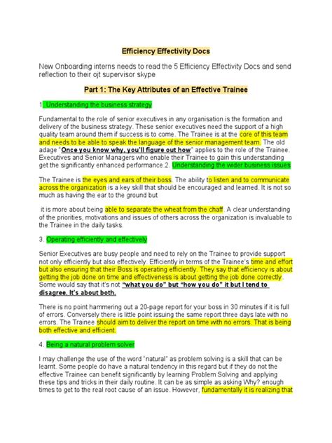 Efficiency Effectivity Pdf Time Management Professional Skills