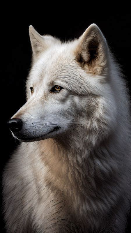 Majestic White Wolf