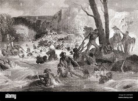 The Army Of Theodore Overtaken By A Flood At The Bashilo River