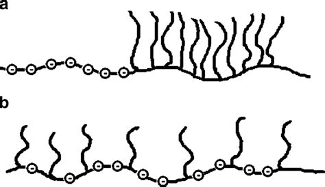 A Schematic Representation Of A Grafted Block Copolymer A And A