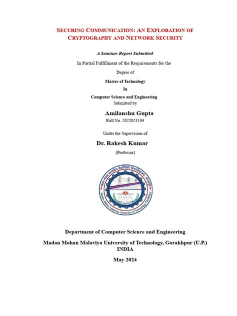 seminar report pdf encryption cryptography