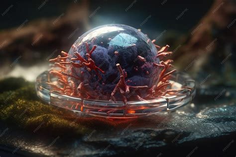 Premium Photo Human Cell Embryonic Stem Cell Microscope Components Of