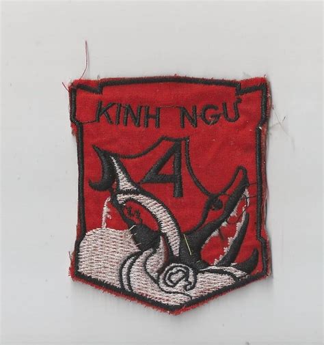 Replica Vietnam War Rvn 4th Marines Battalion Kinh Ngu Arvn Patch