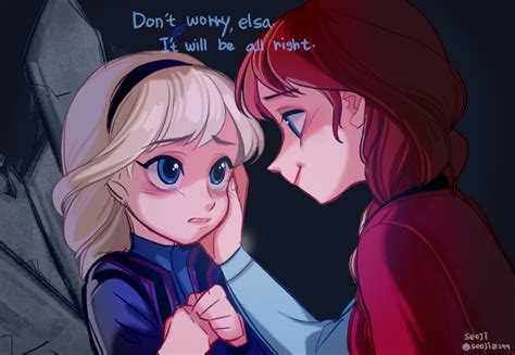 Elsa And Anna Frozen Drawn By Seoji Danbooru