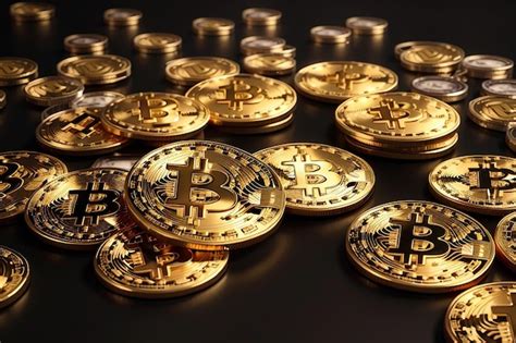 Premium Ai Image Cryptocurrency Bitcoin Golden Coin Background