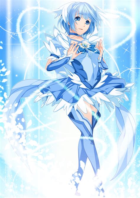 Safebooru 1girl Aizaki Miyuki Back Bow Blue Blue Background Blue Bow