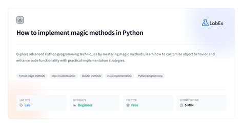 How To Implement Magic Methods In Python Labex