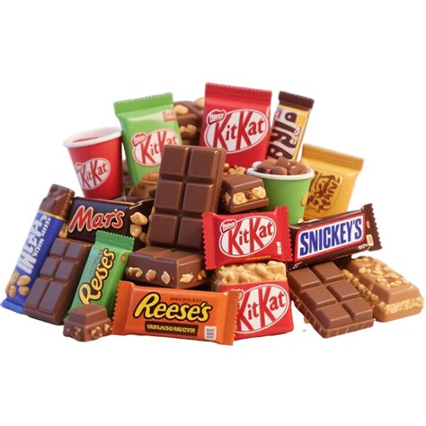 Sweets Candy Collection Delicious Treats Chocolate Gummie And More